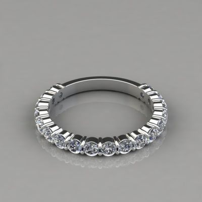 1.08Ct Round Cut Wedding Band Ring - PureGemsJewels