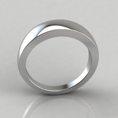 Plain Wide Gold Wedding Band Ring - PureGemsJewels
