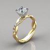 Twist Round Cut Engagement Ring - PureGemsJewels